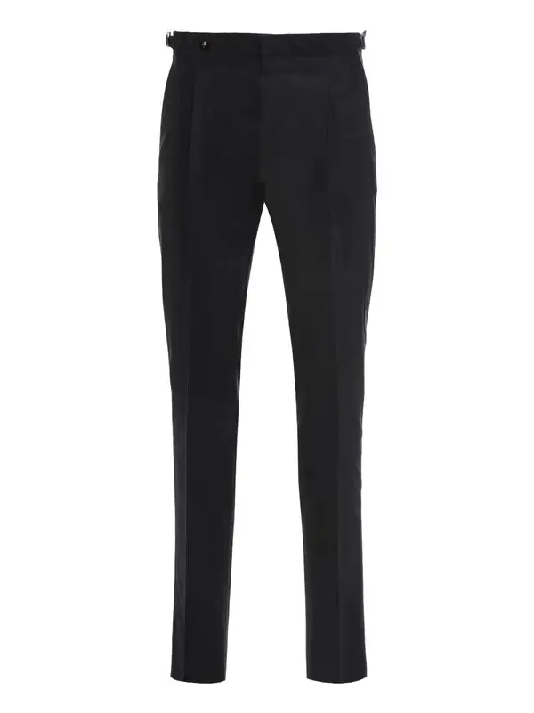 MOORER Pleated Trousers - Black