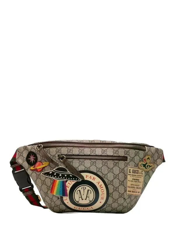 Gucci Gg Supreme Courrier Belt Bag - Brown