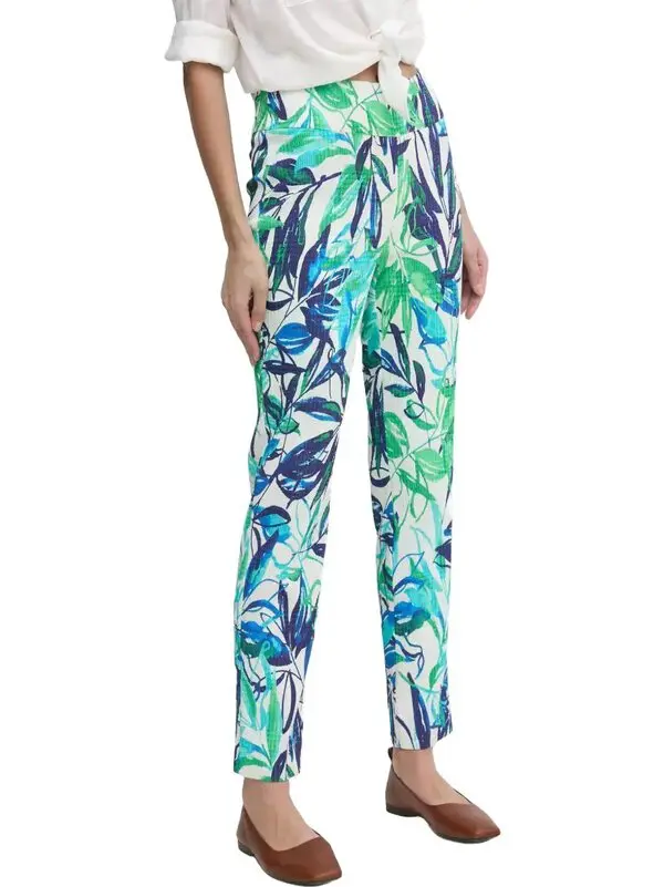 Joseph Ribkoff Floral-print Trousers - White
