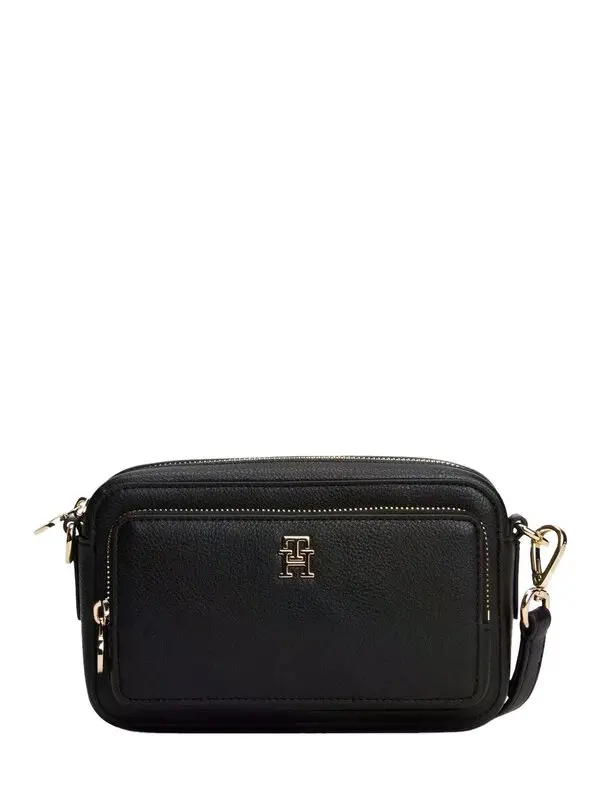 Tommy Hilfiger Zipped Shoulder Bag - Black
