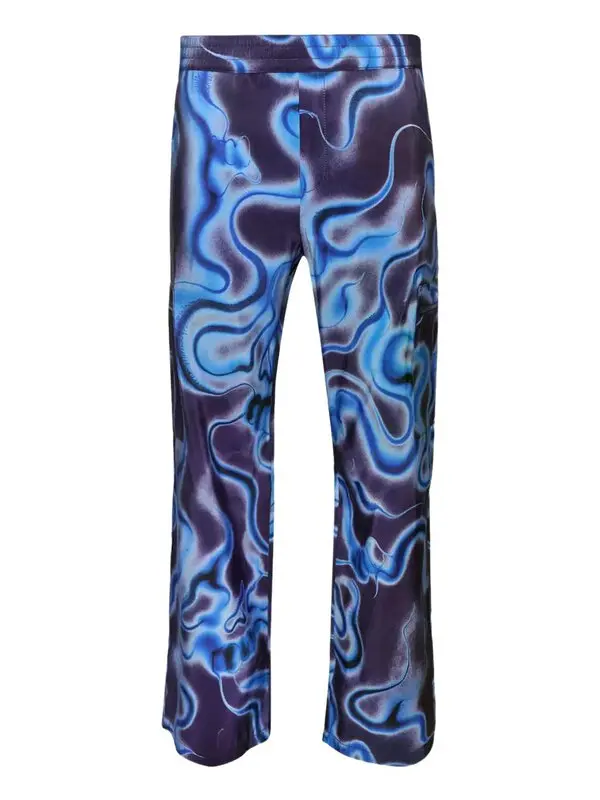 CASELLA MEYER Printed Trousers - Purple