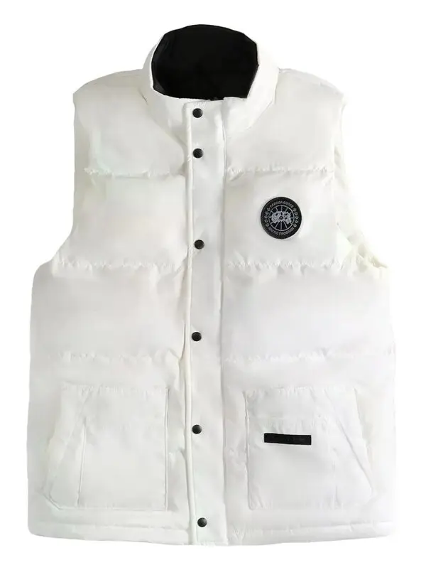 Canada Goose Button-fastening Quilted Gilet - White