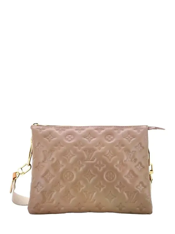 LOUIS VUITTON Coussin Pm Crossbody Bag Monogram Embossed Lambskin - Neutrals