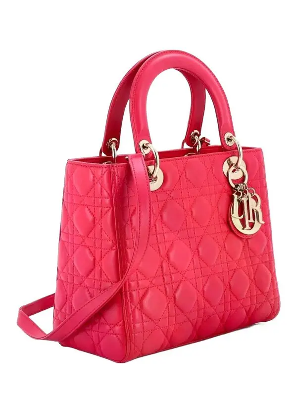 Dior Lady Medium Satchel - Pink