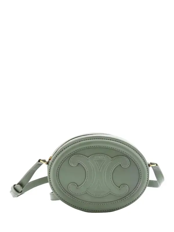 Celine Triomphe Oval Mini Crossbody Bag - Green