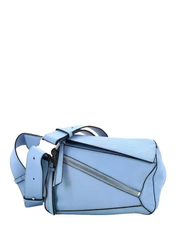 Loewe Puzzle Bumbag Small Crossbody Bag - Blue