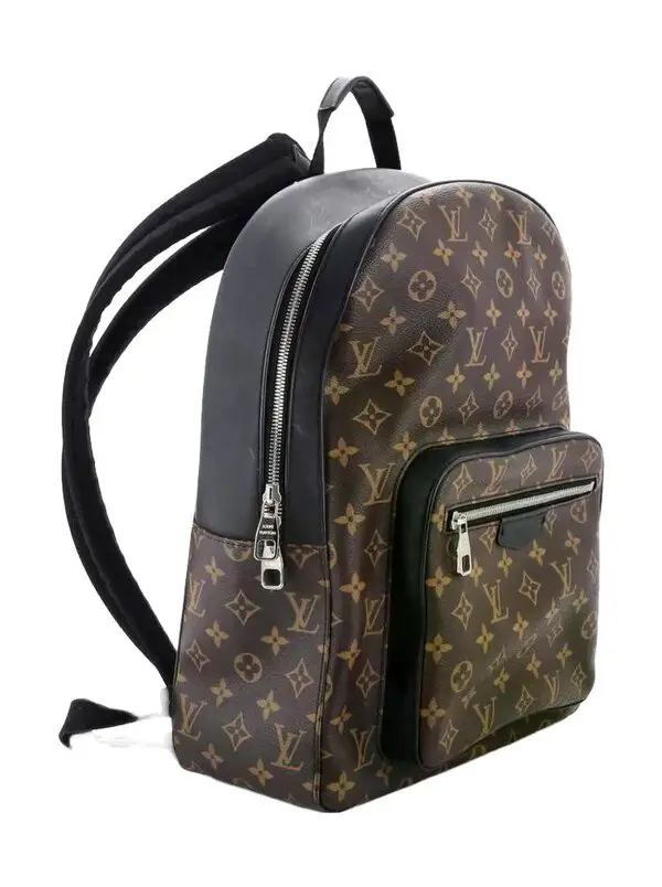 LOUIS VUITTON Josh Macassar Monogram Canvas Backpack - Black