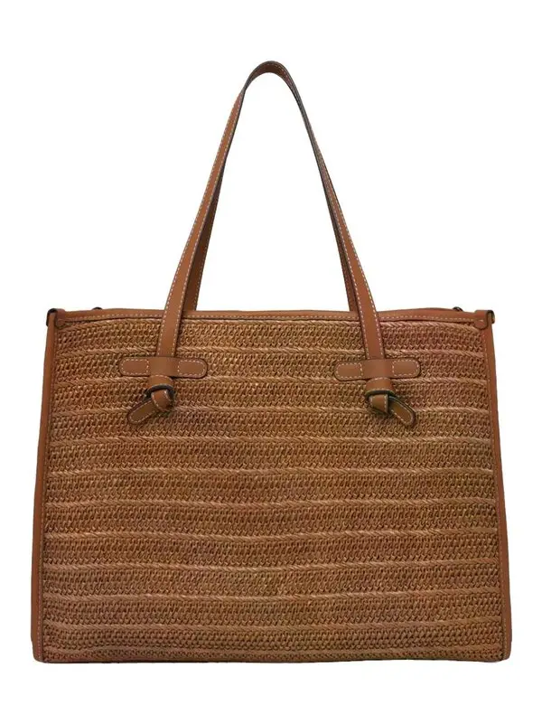 MARCELLA CLUB Textured Top-handle Tote Bag - Brown