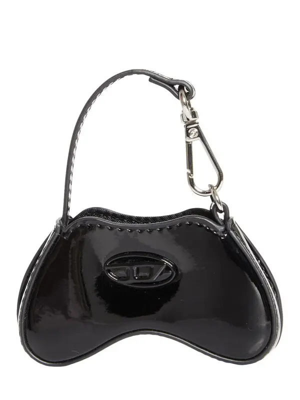 DIESEL® Faux Leather Bag Charm - Black