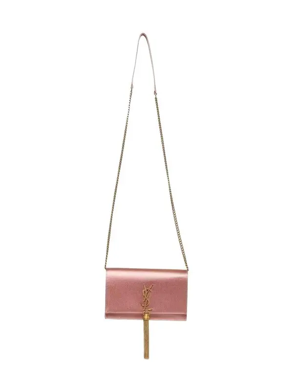 Saint Laurent Kate Tassel Clutch - Pink
