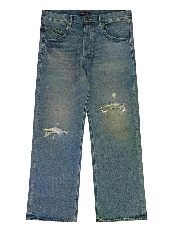 PURPLE BRAND 9 To 5 Distressed Denim Jeans - Blue