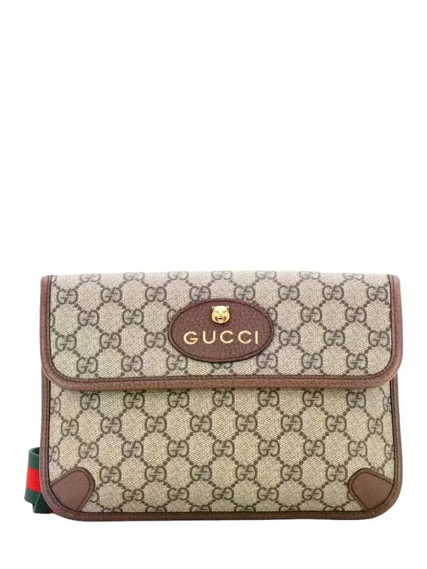 Gucci Neo Vintage Gg Coated Canvas Belt Bag - Brown
