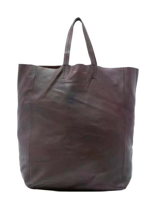 Celine Leather Vertical Cabas Tote Bag - Brown