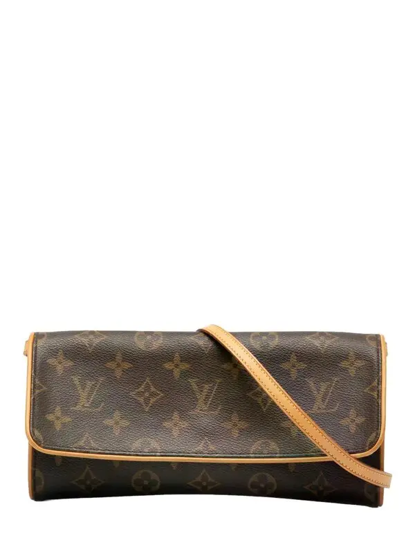 LOUIS VUITTON 2000-2009 Monogram Pochette Twin Gm - Brown