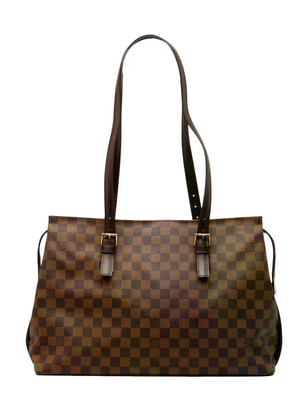 LOUIS VUITTON 2007 Damier Ebene Chelsea Shoulder Bag - Brown