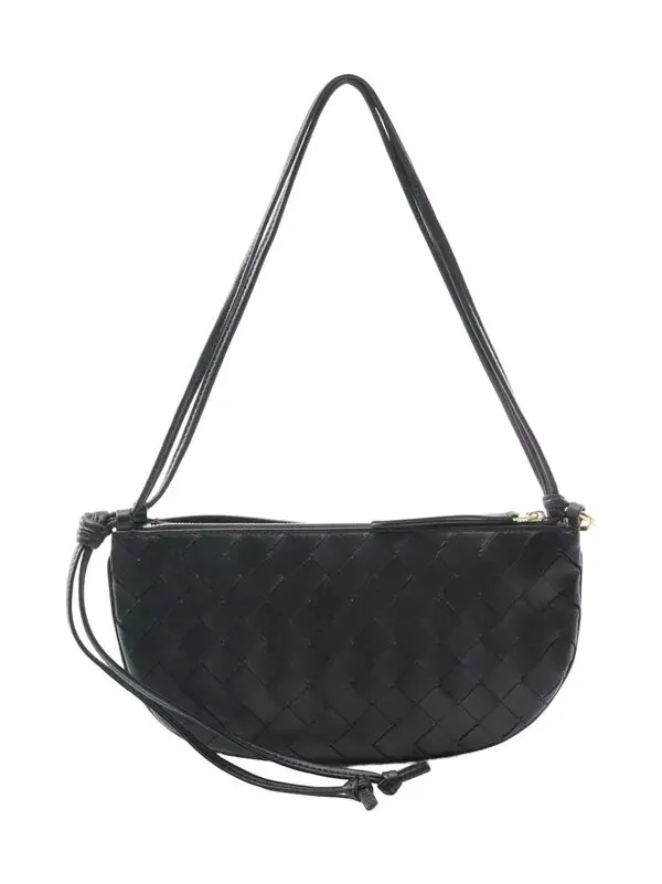 Bottega Veneta Small Lambskin Intrecciato Gemelli Double Pouch Shoulder Bag 2012-2025 - Black