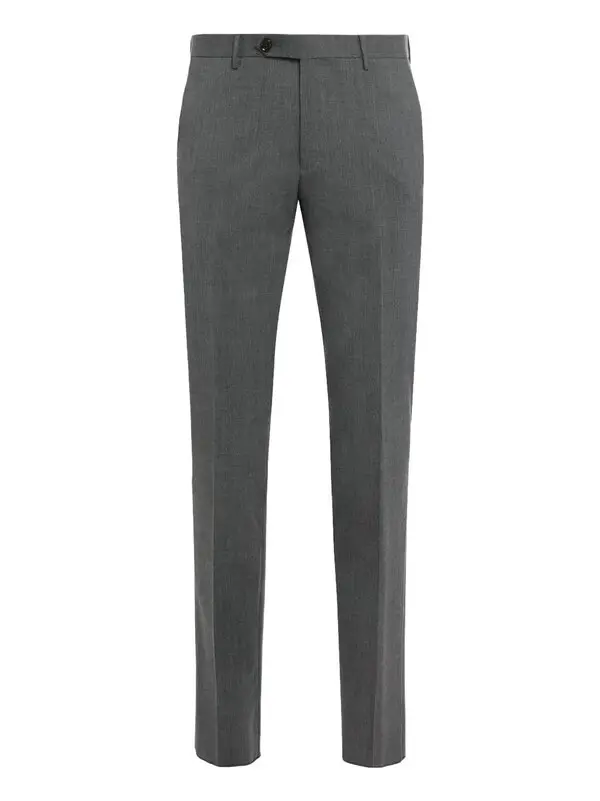 MOORER Aviano-fla Tailored Trousers - Grey