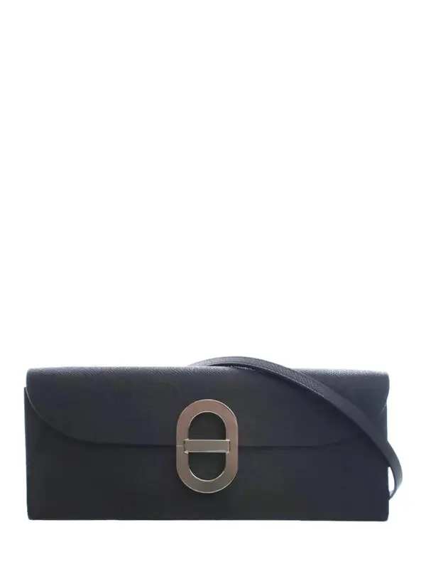 Hermès Epsom Maillon To Go Wallet Handbag - Black