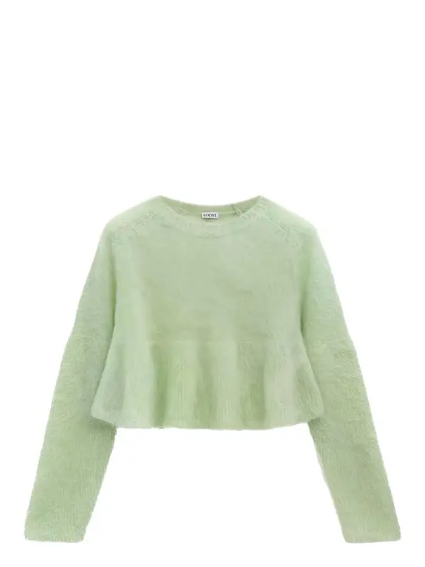 Loewe Peplum-hem Sweater - Green