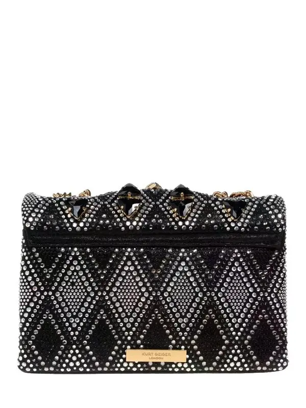 Kurt Geiger Medium Kensington Jewel-embellished Clutch - Black