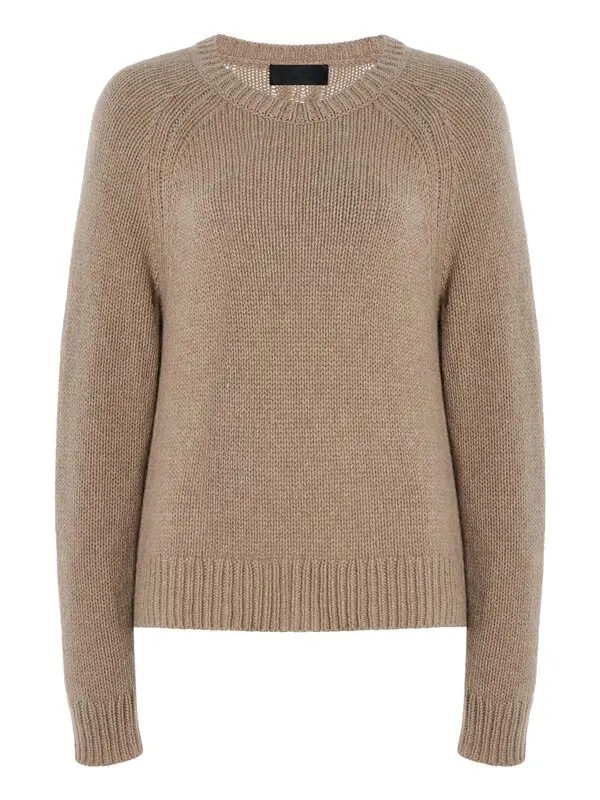 NILI LOTAN Laurel Cashmere-wool Sweater - Taupe