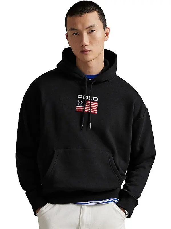 Polo Ralph Lauren Flag Fleece Hoodie - Black