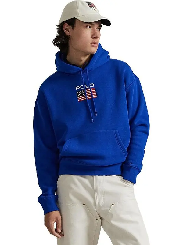 Polo Ralph Lauren Flag Fleece Hoodie - Blue