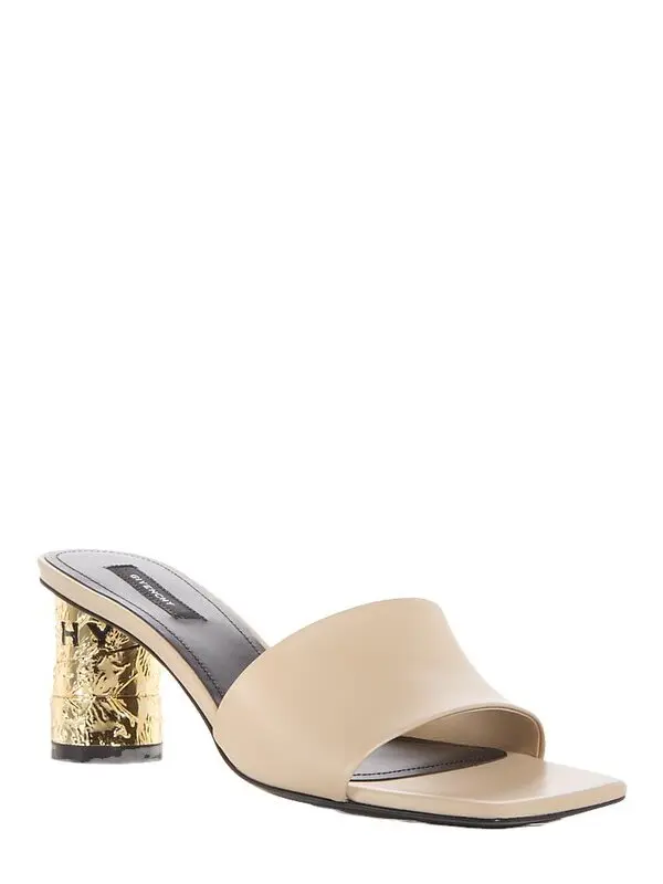 Givenchy Tape Heel Mule Sandals - Beige