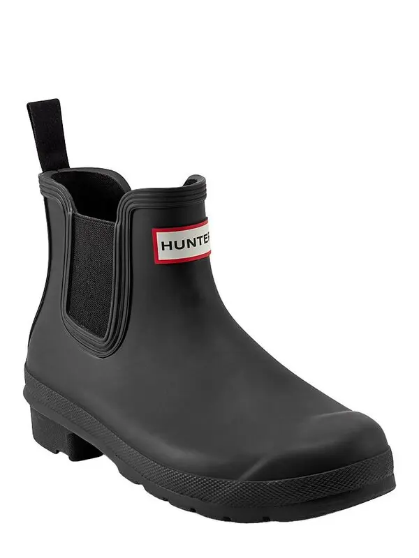 Hunter Original Rubber Chelsea Boots - Black