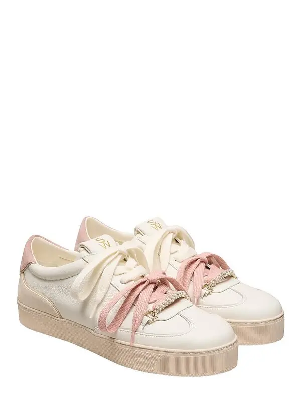 STUART WEITZMAN Colton Sneakers - Cream/linen