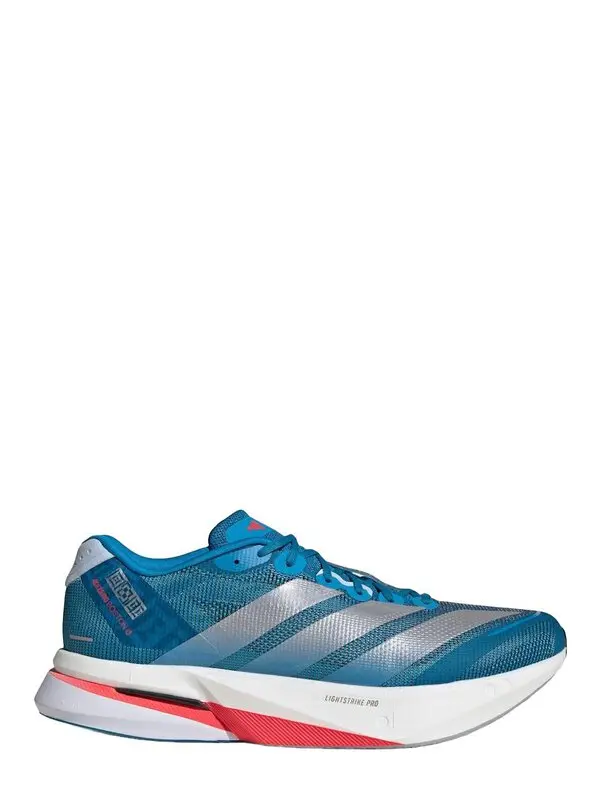 Adidas Adizero Boston 13 Ekiden Athletic Sneakers - Solar Blue/silver Metallic/dark Solar Blue