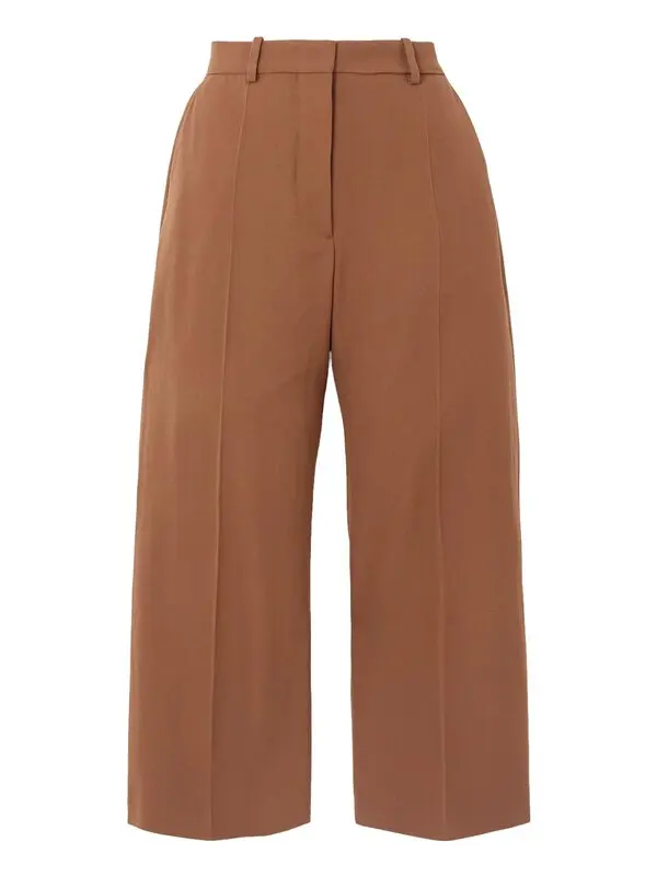 Marni Wool-twill Wide-leg Pants - Brown
