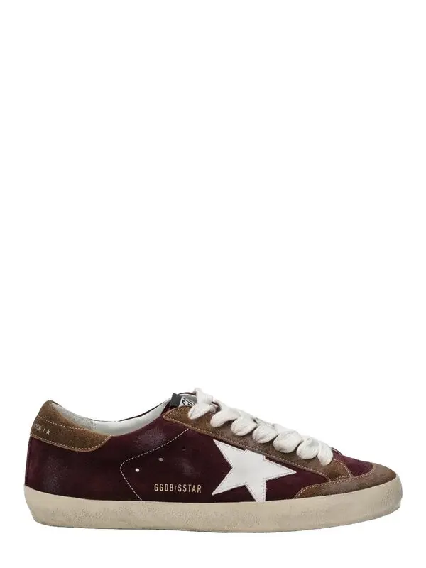 Golden Goose Super-star Leather Sneakers - Burgundy
