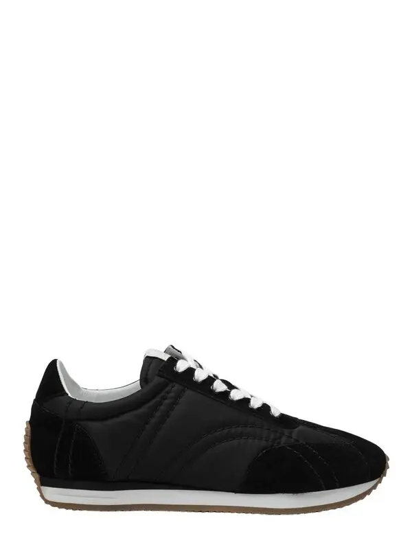 TOTEME Sneaker In Suede And Fabric - Black