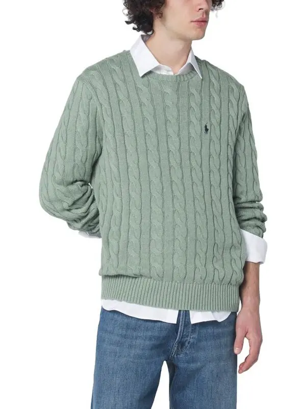 Polo Ralph Lauren Cotton Cable-knit Sweater - Green
