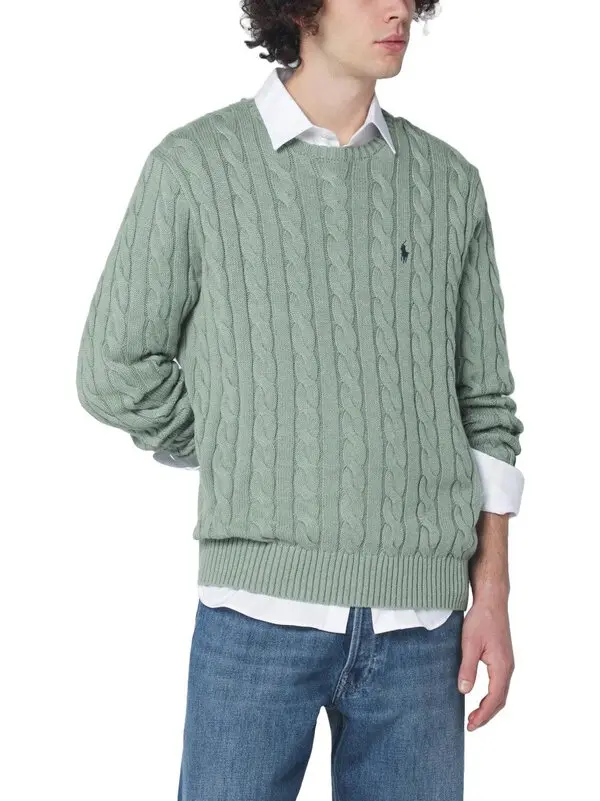 Polo Ralph Lauren Cotton Cable-knit Sweater - Green