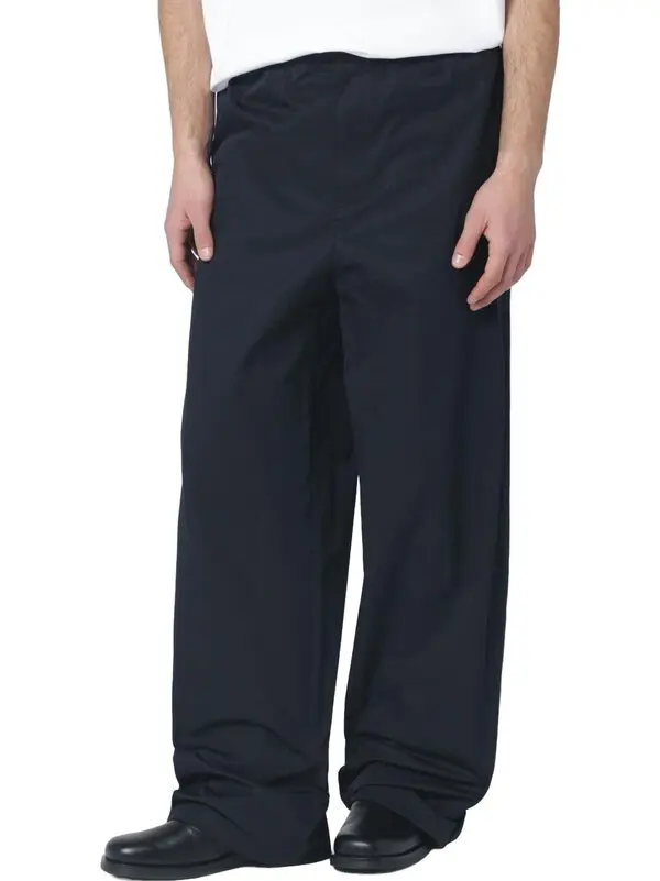 JIL SANDER Midnight Cotton Trousers - Blue