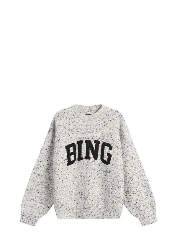 ANINE BING Sydney Crew Sweatshirt - White/black