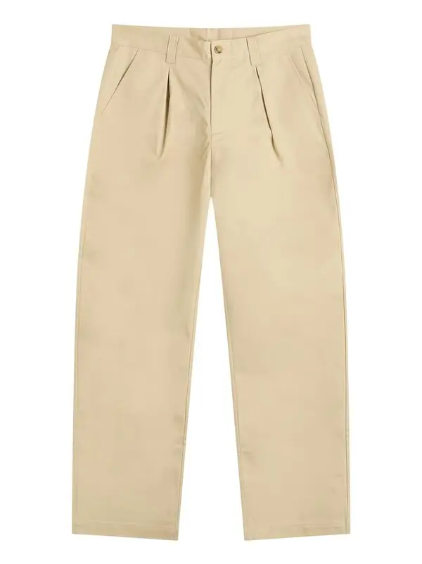 MALBON Reverse Pleat Trouser - Khaki