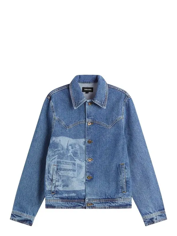 Ahluwalia Laser Denim Jacket - Vintage Indigo Denim
