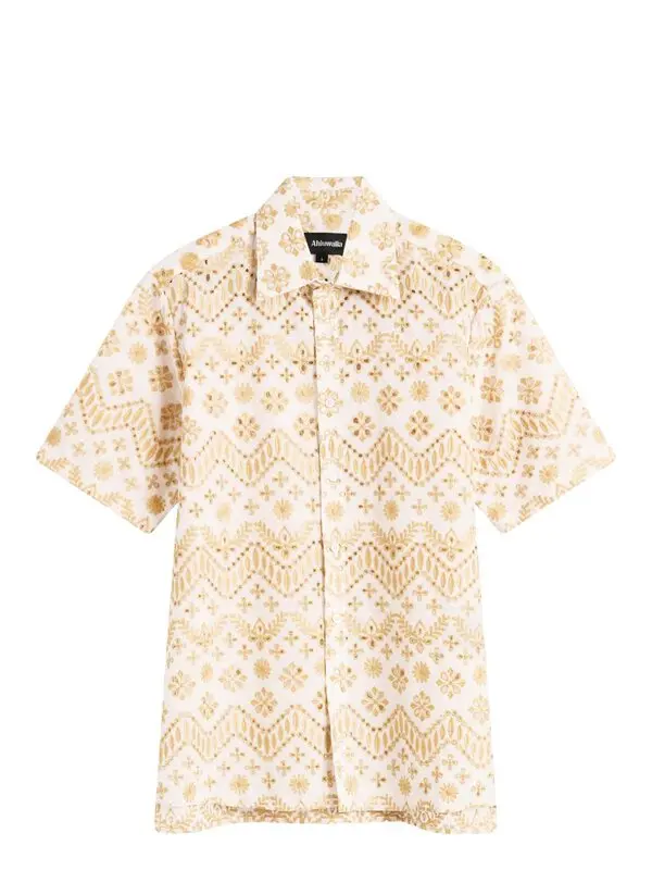 Ahluwalia Kada Short Sleeve Shirt - Cream