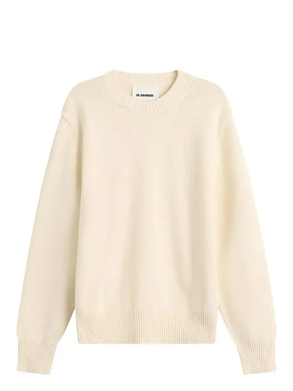 JIL SANDER Textured Cotton Crew Neck Jumper - Piuma