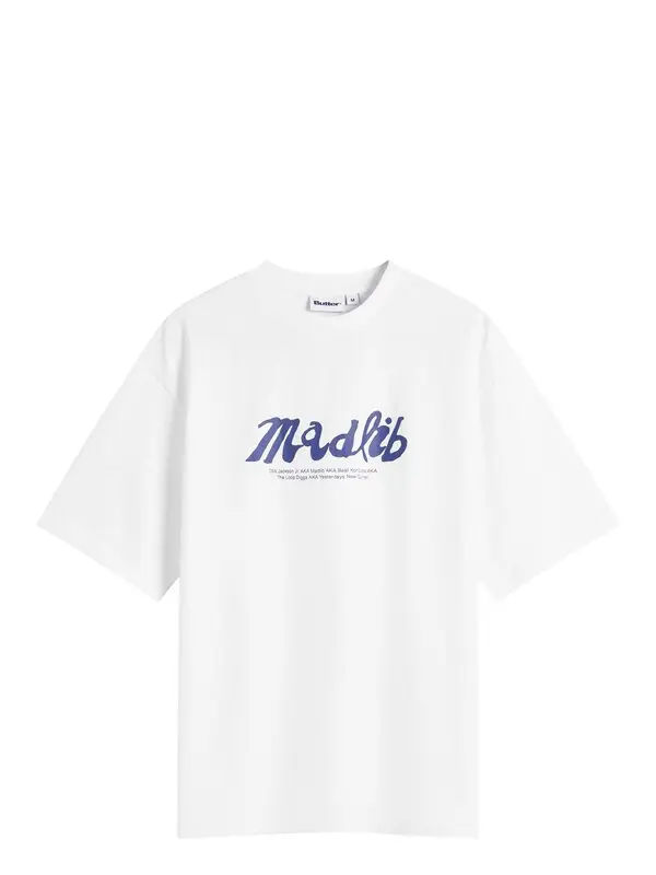 BUTTER GOODS X Madlib Alias T-shirt - White