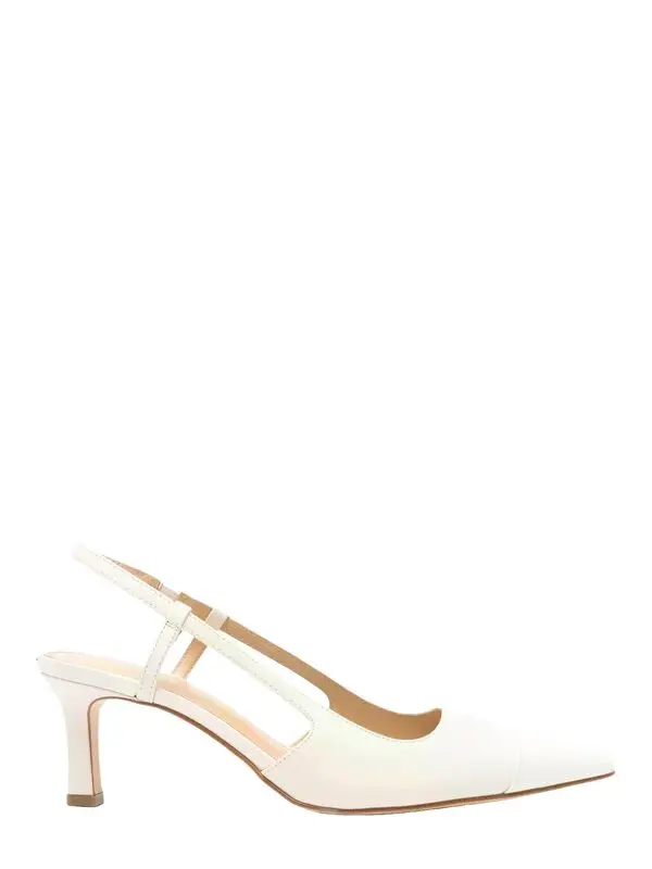 Michael Kors Leather Slingback Pumps - Neutrals