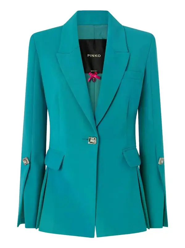 Pinko Button Single-breasted Jacket - Blue