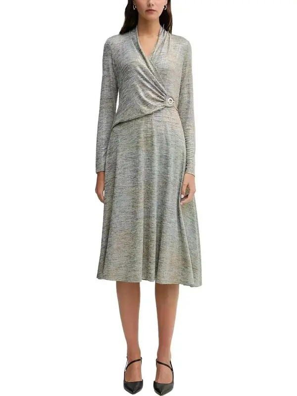 Joseph Ribkoff Chain-detail Midi Dress - Grey
