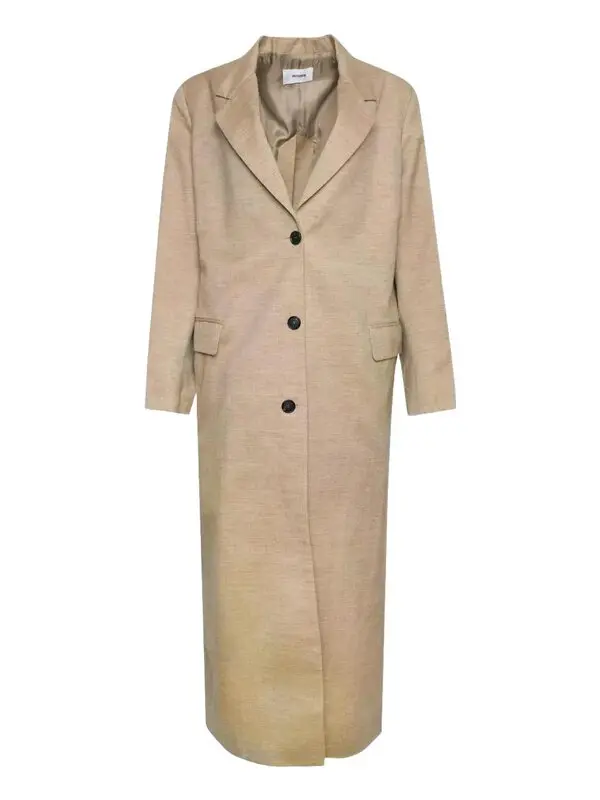 INTERIOR Jareth Single-breasted Coat - Neutrals