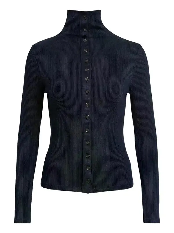 Rag & Bone Button Ribbed Knitwear - Blue
