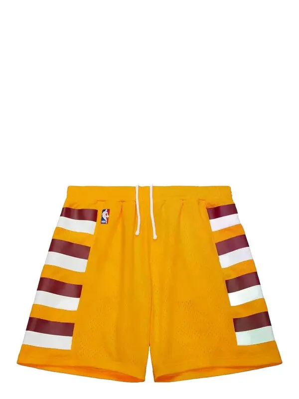 Mitchell & Ness Cleveland Cavaliers 2004-05 Alternate Striped Swingman Shorts - Yellow