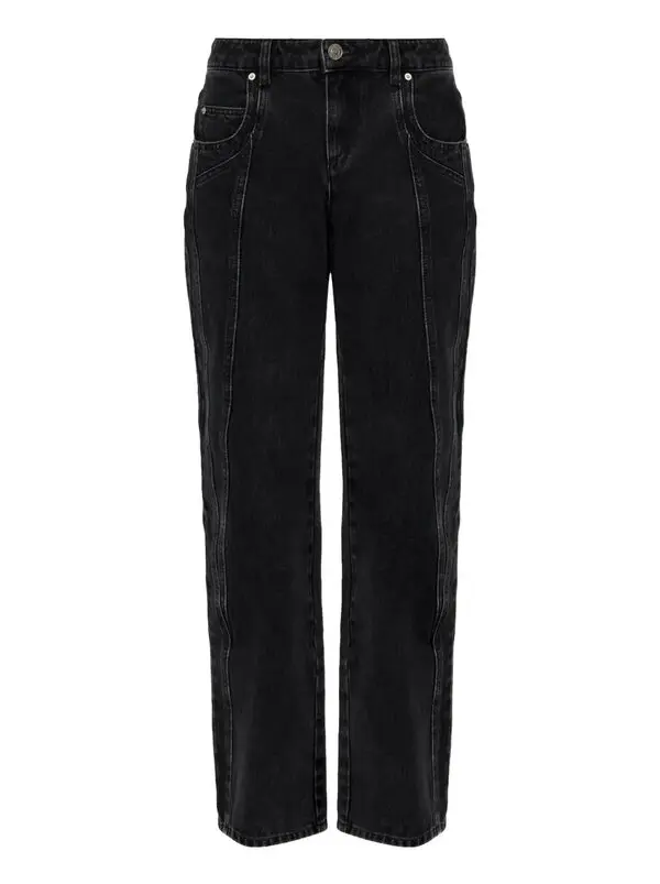 MARANT ETOILE Jaylis Seam Trousers - Black